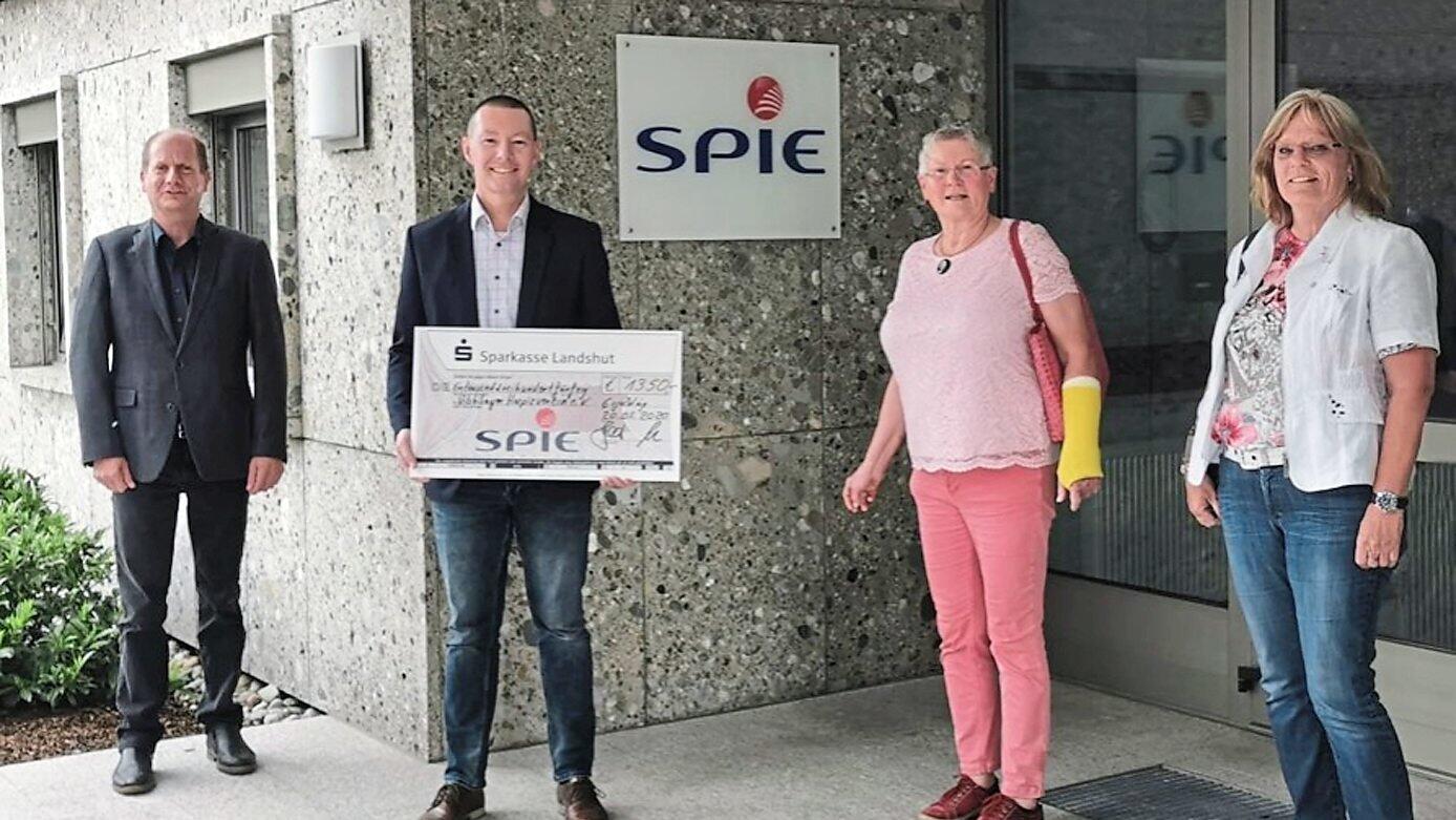 1.350 Euro aus Tombola von der SPIE SAG GmbH