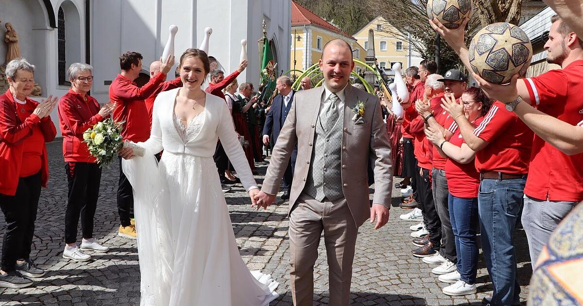 Große Hochzeit in Wörth: Franziska und Andreas Geier sagten Ja