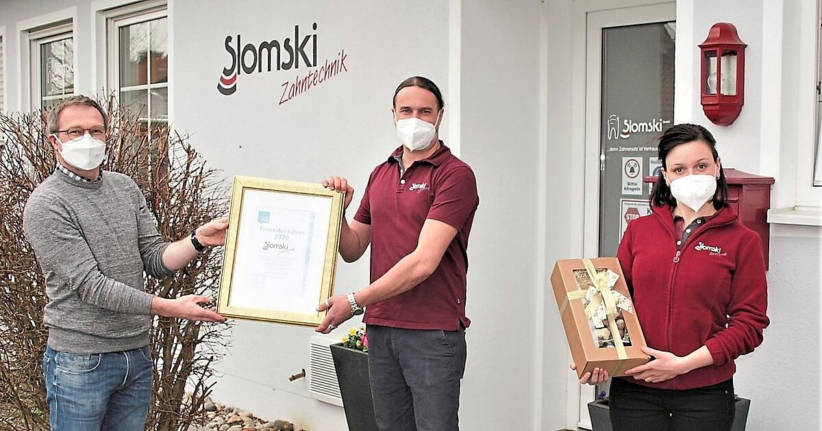 Nach Sieger dab erhielten auch die Nächstplatzierten Slomski und ...