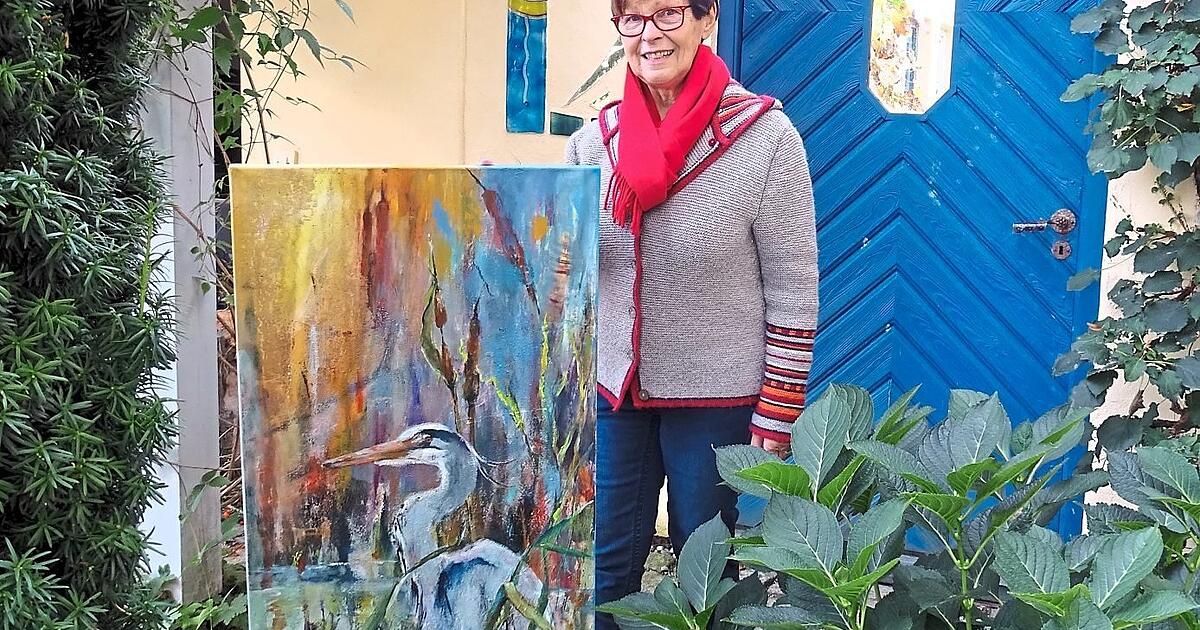 Gerlinde Knittl präsentiert Werke im alten Schulhaus in Schierling