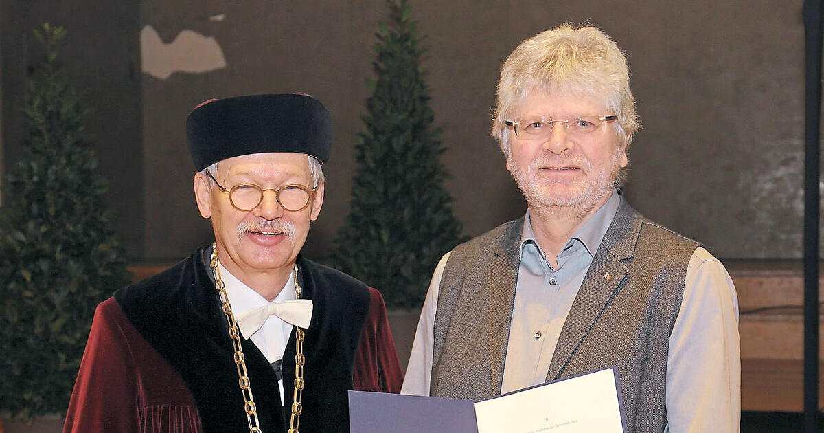 Der Akademiepreis der Akademie der Wissenschaften ging an Erwin Scheuchl