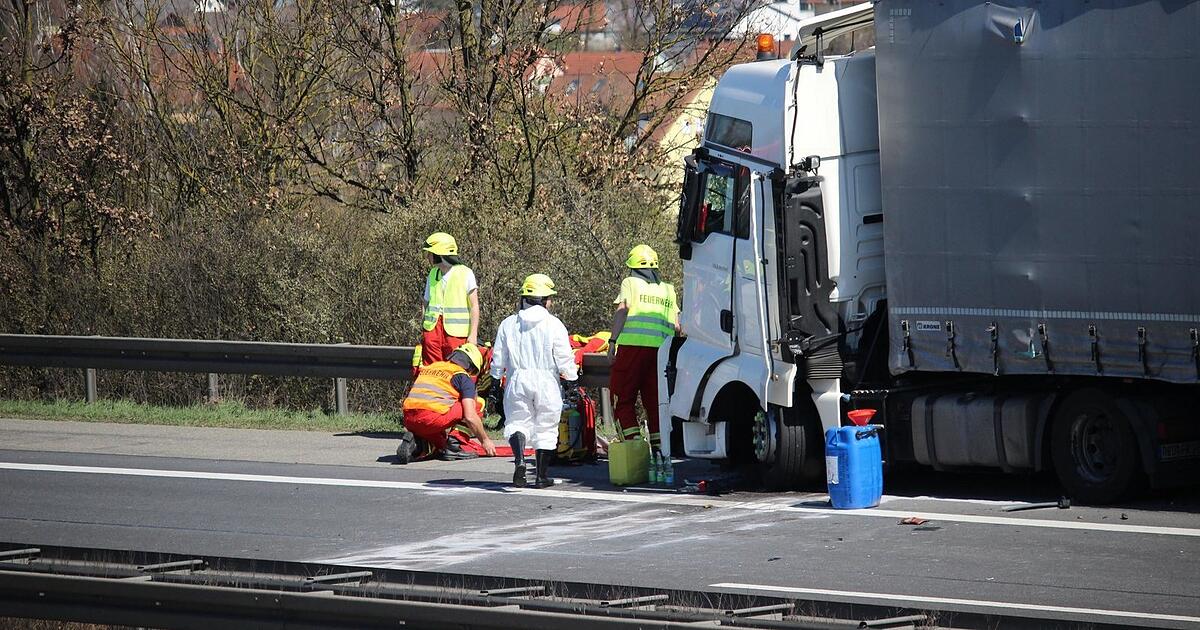 Tödlicher Unfall mit Gefahrgut-Transport auf der A93 bei Regenstauf