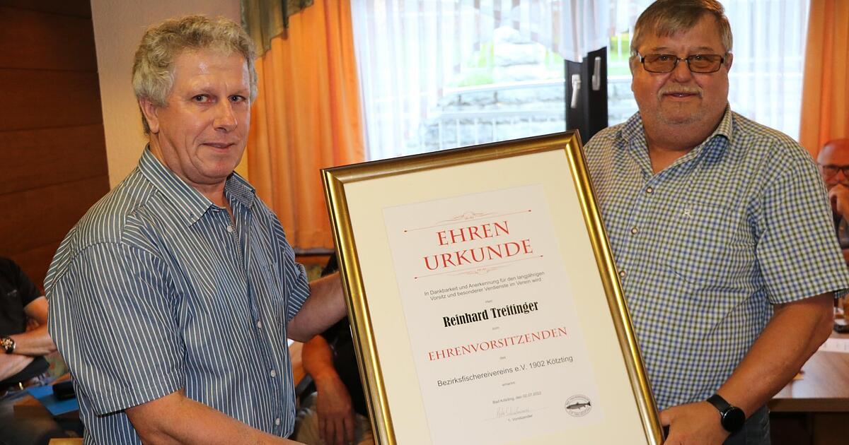 Reinhard Treitinger Ehrenvorsitzender des Bezirksfischereivereins