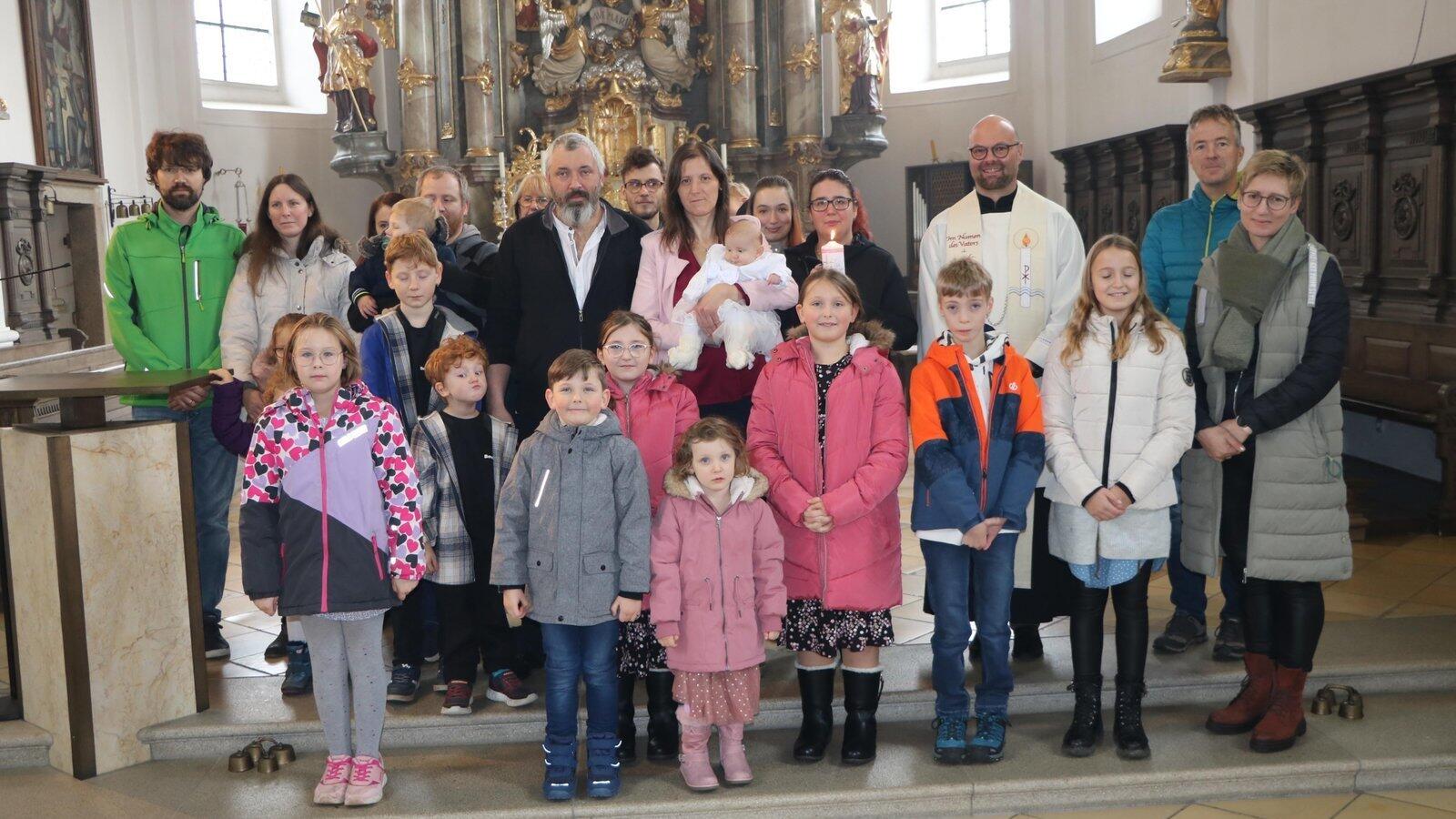 Isabella Stahl empfing das Sakrament der Taufe