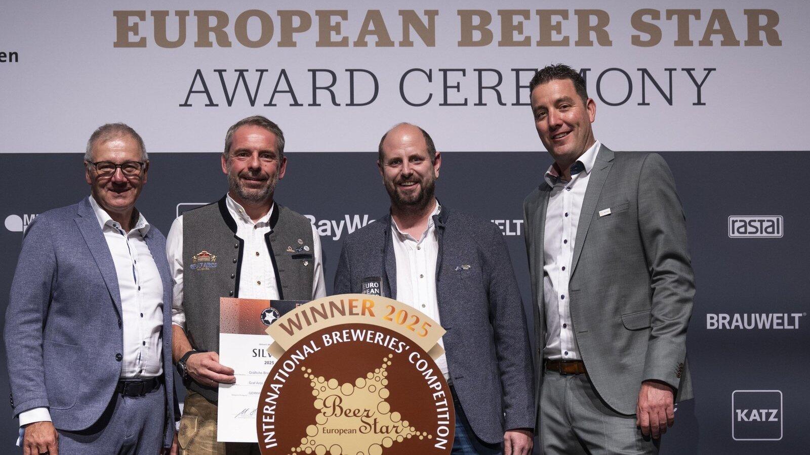 Graf Arco beim European Beer Star 2025 mit Silber ausgezeichnet