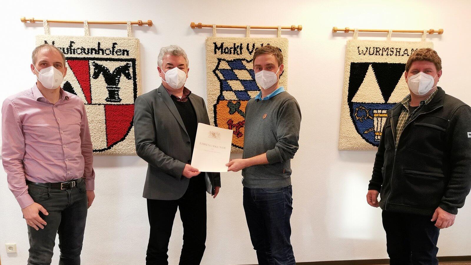Ehrung für Thomas Huber