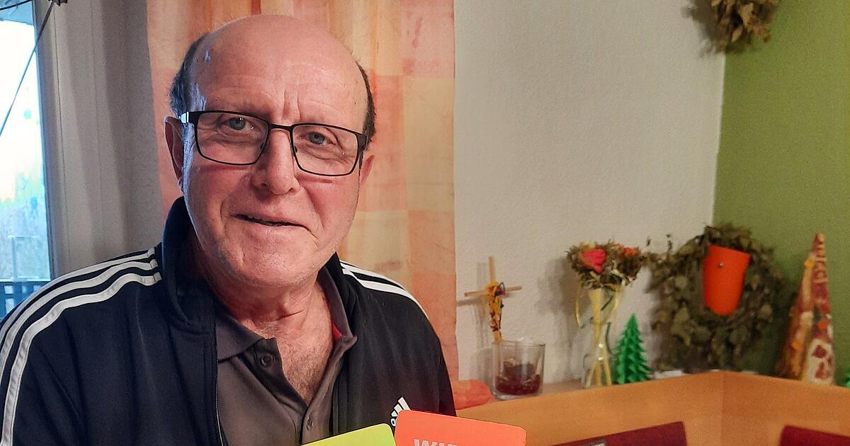 Hubert Schmidt aus Allkofen ist Schiedsrichter aus Leidenschaft