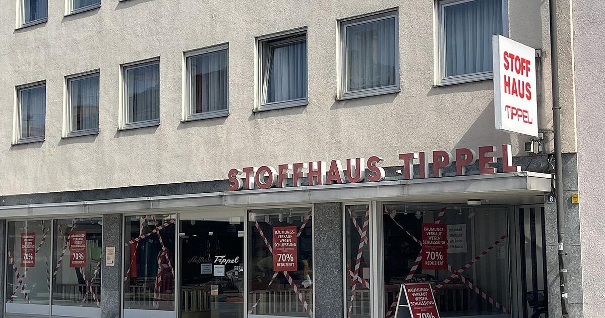 Stoffhaus Tippel in Deggendorf schließt zum Ende des Jahres