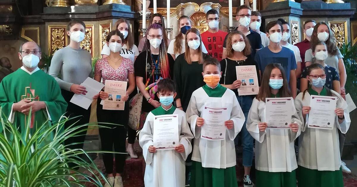 Verabschiedung und Neuaufnahme von Ministranten