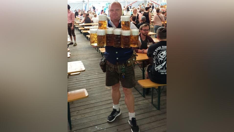Festzeltkellner Wadl Symen gibt Einblick hinter die Kulissen