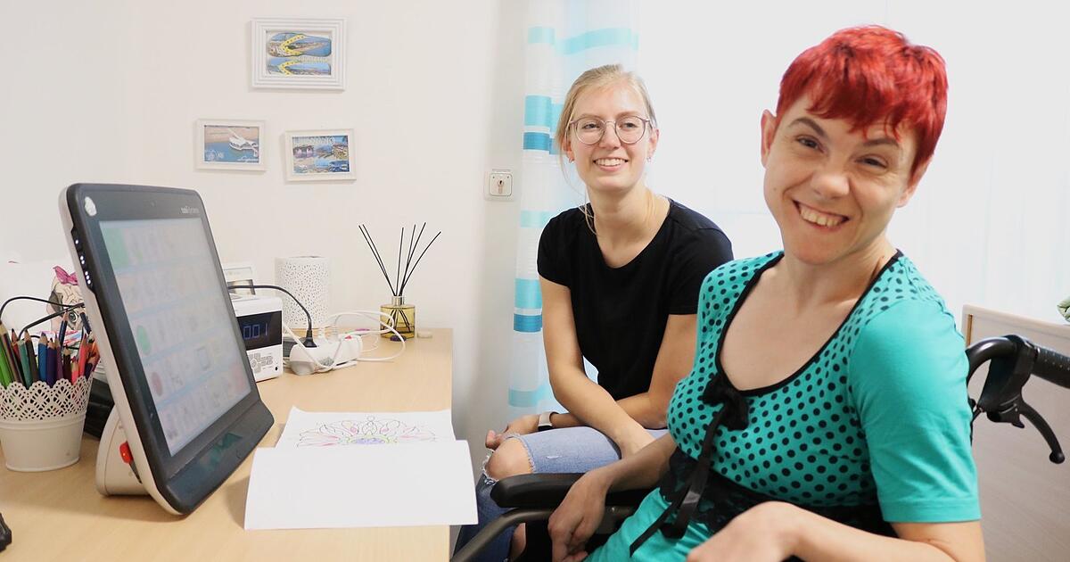 Ein kleiner Computer gibt Kristina aus Waldmünchen eine Stimme