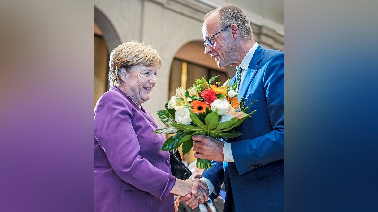 Angela Merkel und Friedrich Merz: Versöhnung liegt in der Luft