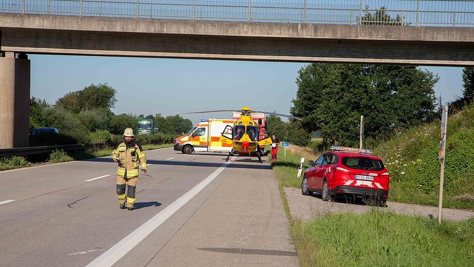 Schwerer Unfall auf der A92