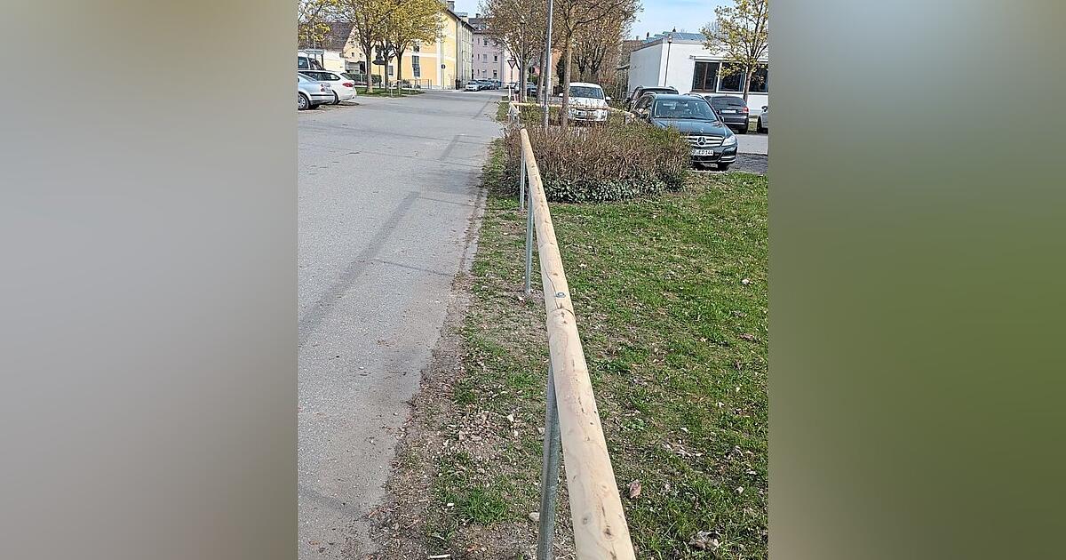 Geländer soll Wildparker im Plattlinger Nordpark einbremsen