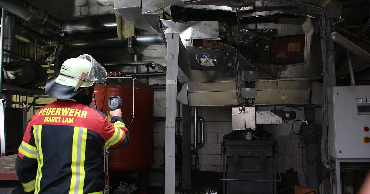 Verpuffung im Kesselhaus der Firma Heros Simba Dickie Group in Lam