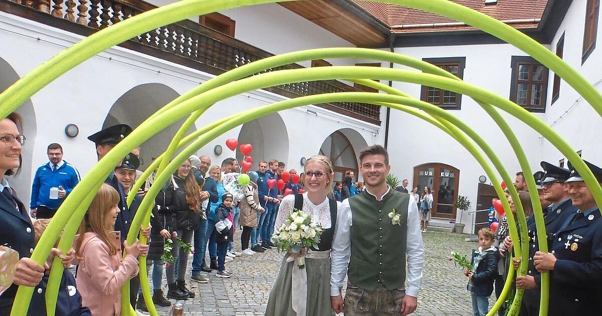 Verena Maier und Christian Pregler heirateten im Schloss Altrandsberg
