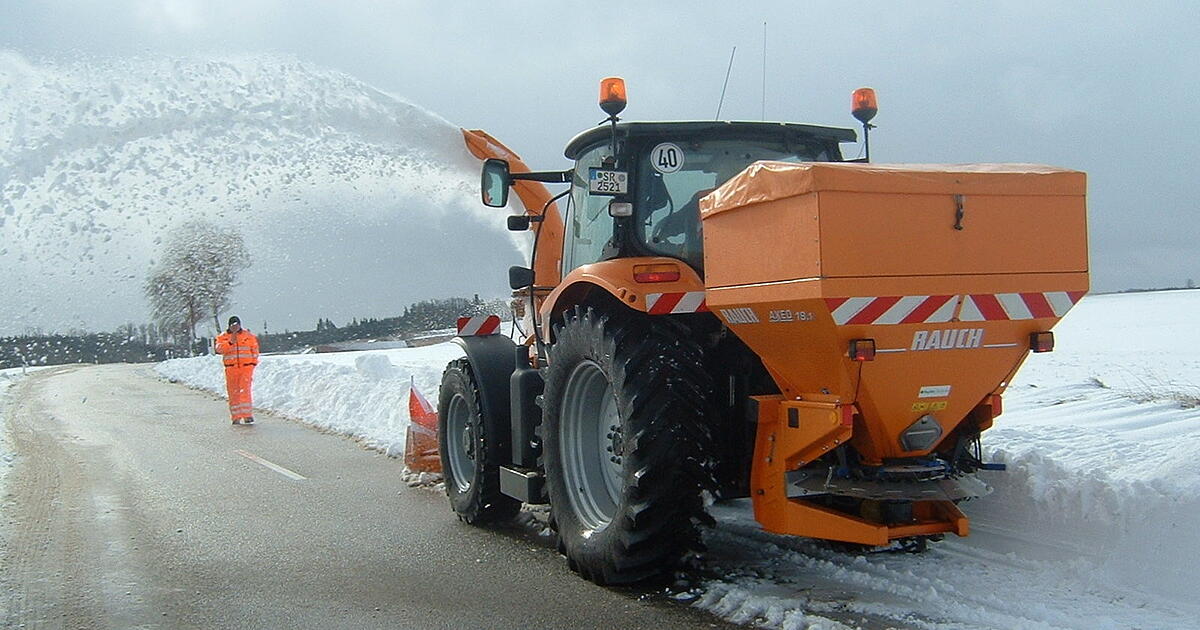 Winterdienst in Straubing-Bogen trotz weniger Schnee im Einsatz