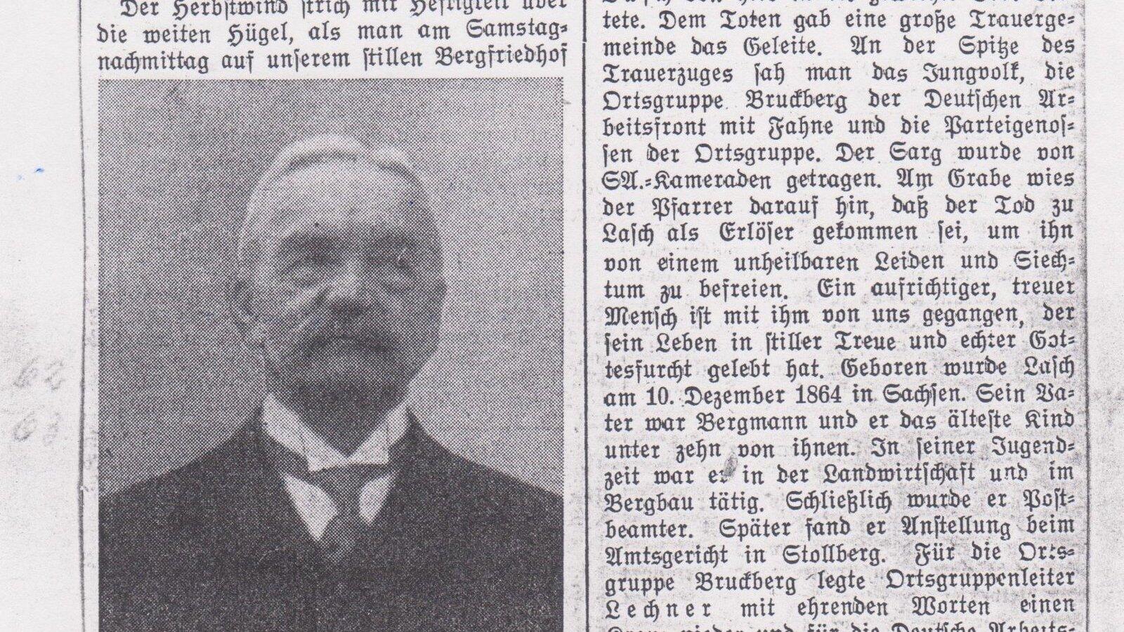 Louis Lasch: Sachse, Beamter, NS-Parteimitglied