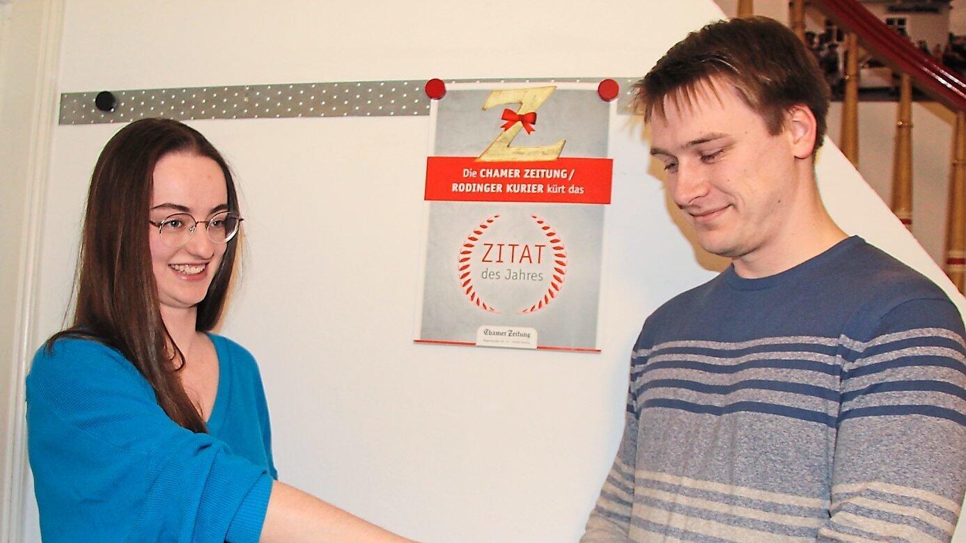 Das goldene 'Z' bekommt Rainer Schwarzfischer aus Roding