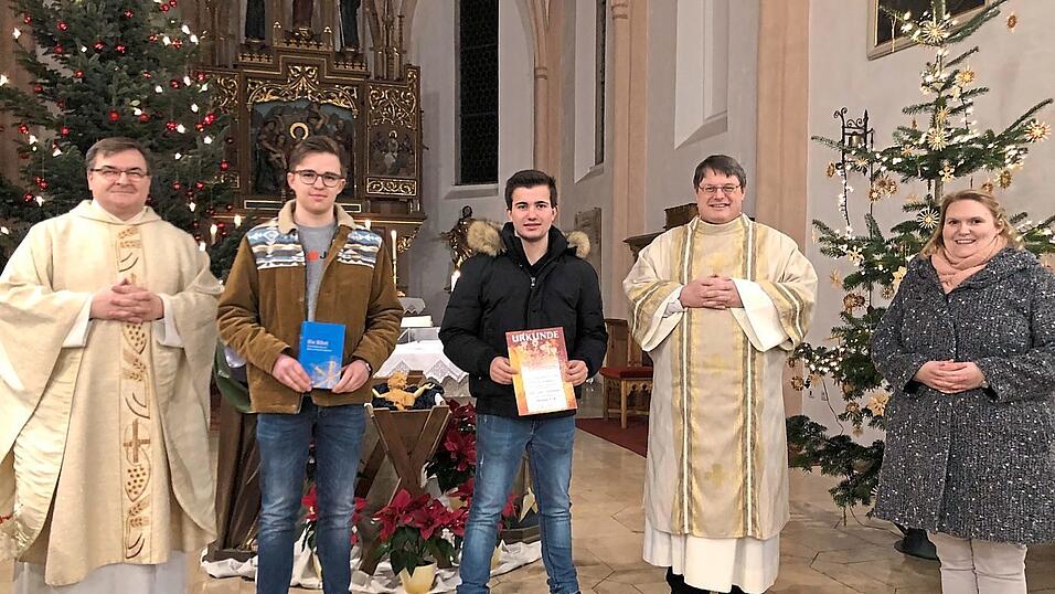 Abschied und Aufnahme bei den Ministranten in Niederhauen