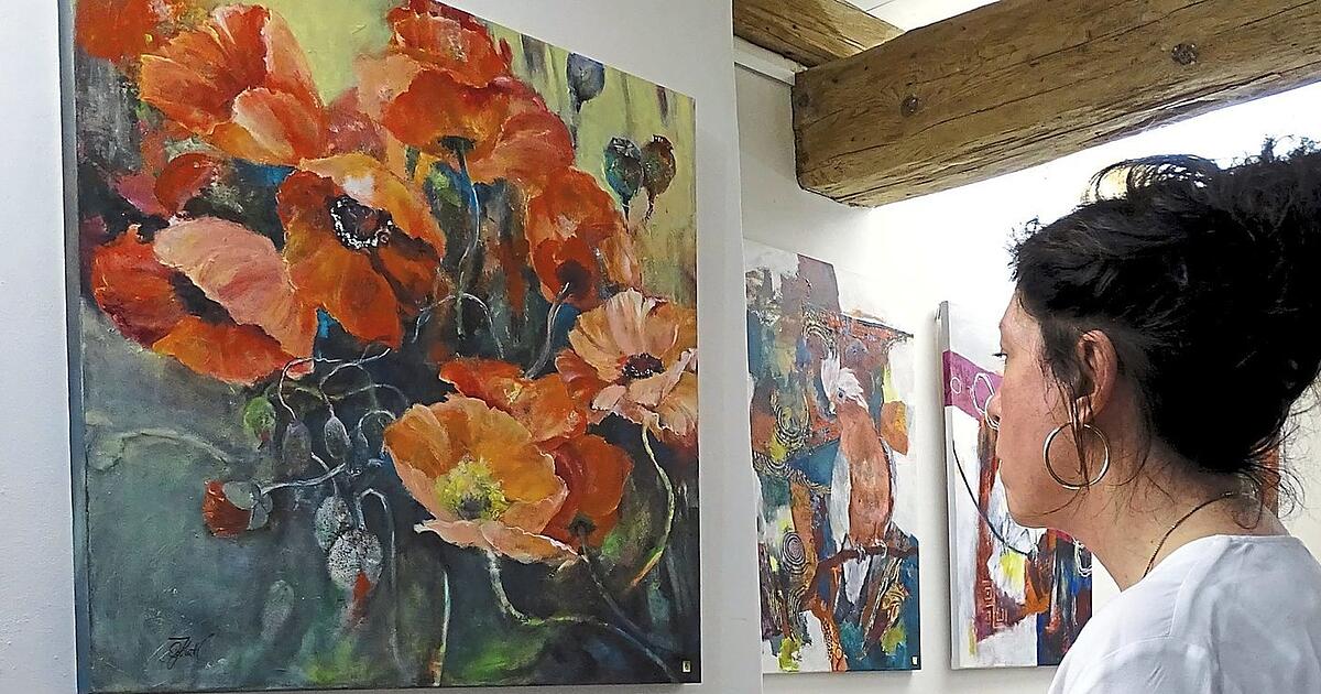 Gerlinde Knittl zeigt in Schierling lebendig-bunte Bilderfolge