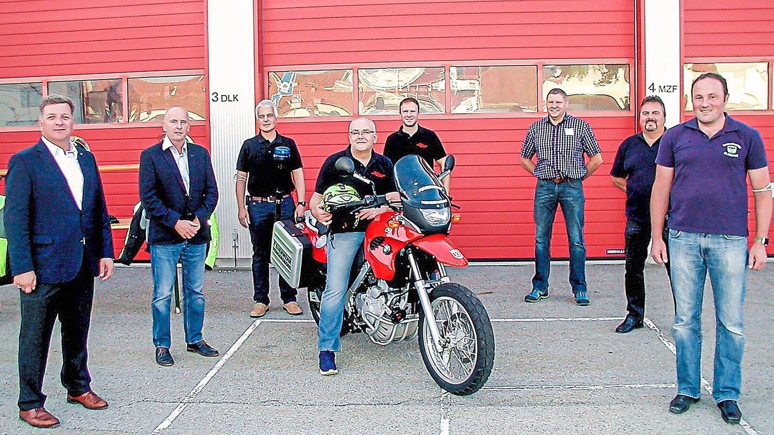 Motorrad bereichert künftig den Fuhrpark der Hengersberger Feuerwehr