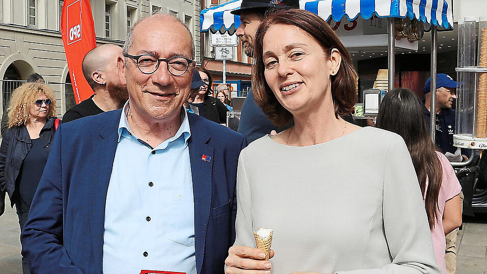 SPD-Kandidaten auf Wahlkampftour in Regensburg